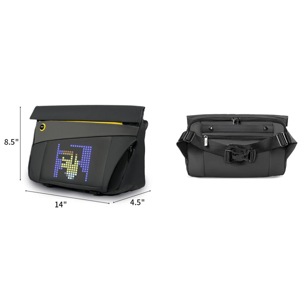 DIVOOM กระเป๋ารุ่น Pixoo Sling Bag-V ใช้คู่กับ Powerbank แสดง ...